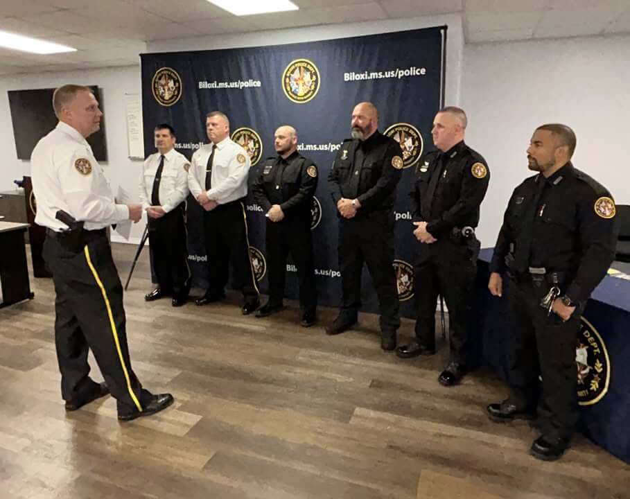 Biloxi Police promote six officers in pinning ceremony | Mississippi ...