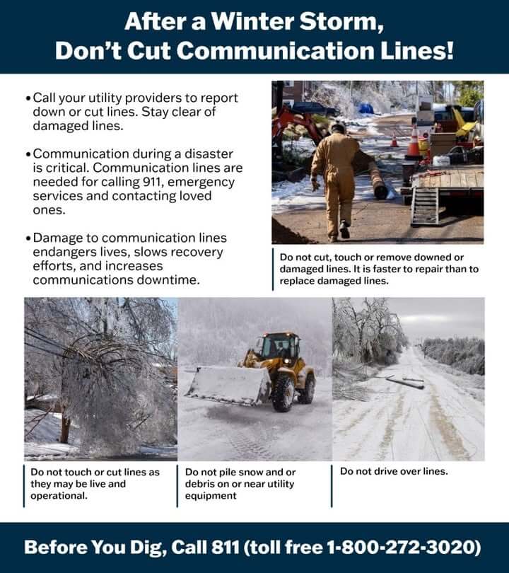 Advisory warns against cutting downed communication lines | Mississippi ...