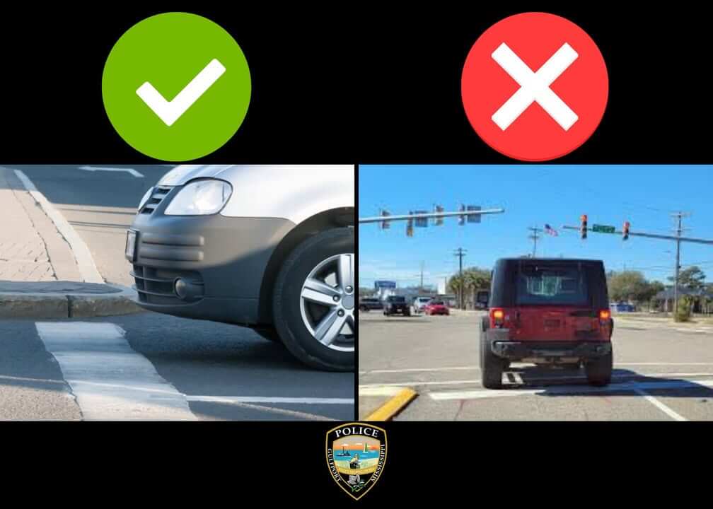 Stop bar marks where drivers must stop at intersections | Mississippi ...