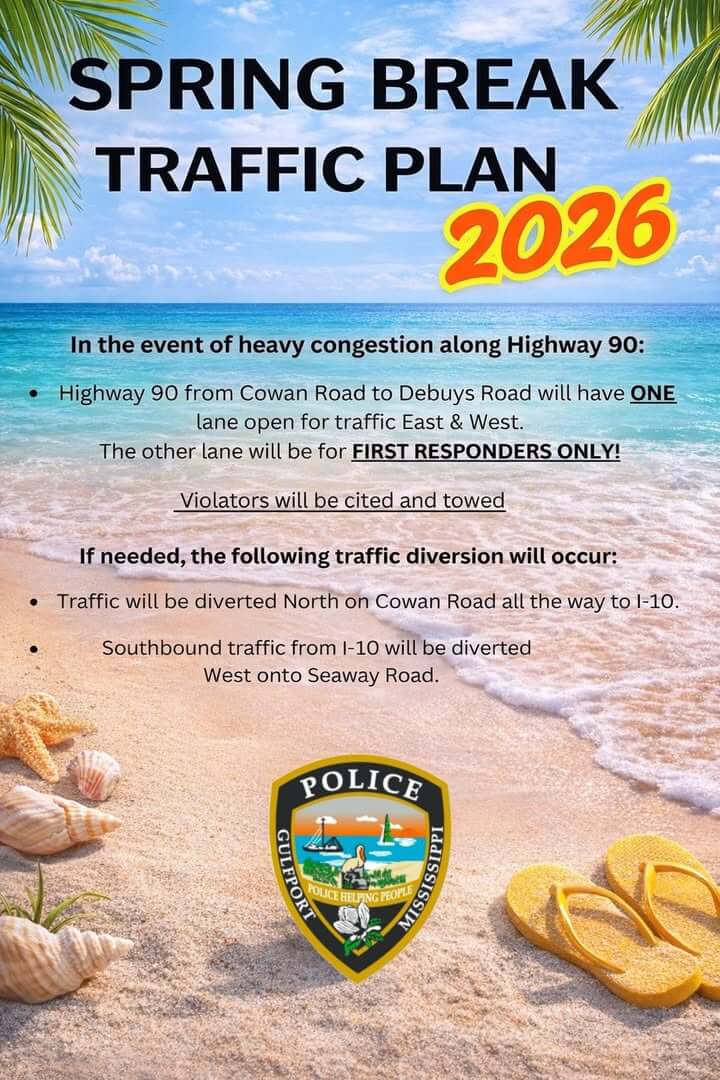 Spring Break weekend begins; Gulfport warns of delays | Mississippi ...